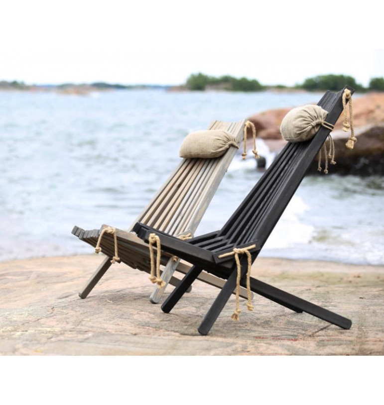 Chaise longue de jardin chilienne en pin massif