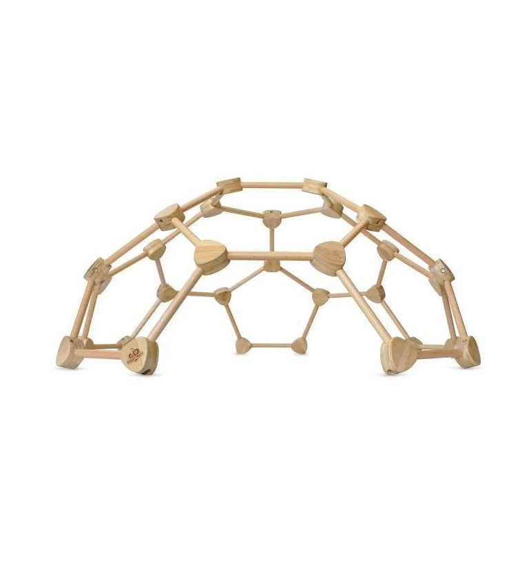 Climbing and balancing dome in bamboo and beech