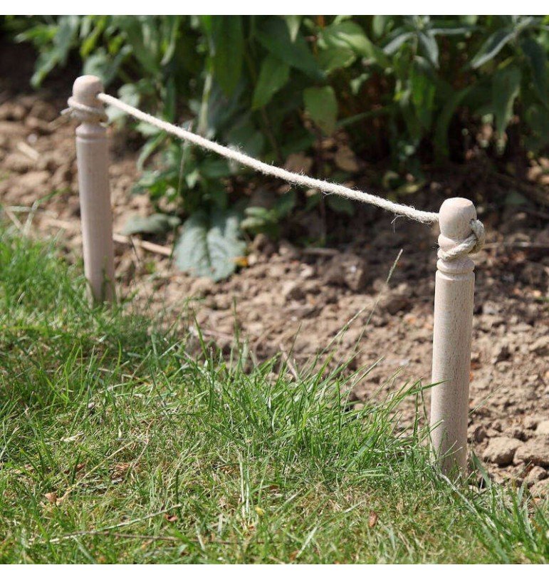 Cordeau de jardin 10m en chanvre et hêtre