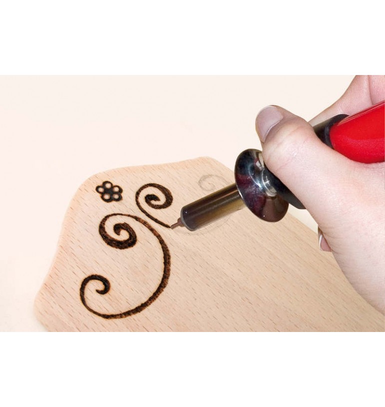 Kit de pyrogravure sur bois avec stylet électrique