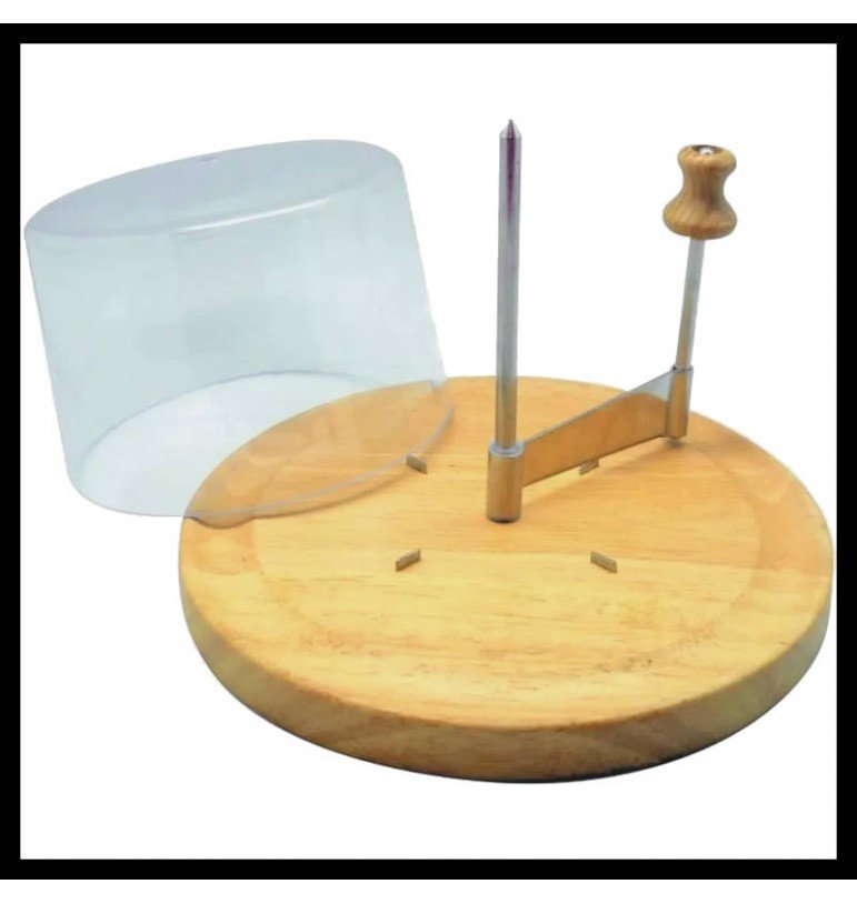 Girolle à fromage Tête de Moine en bois d'hévéa