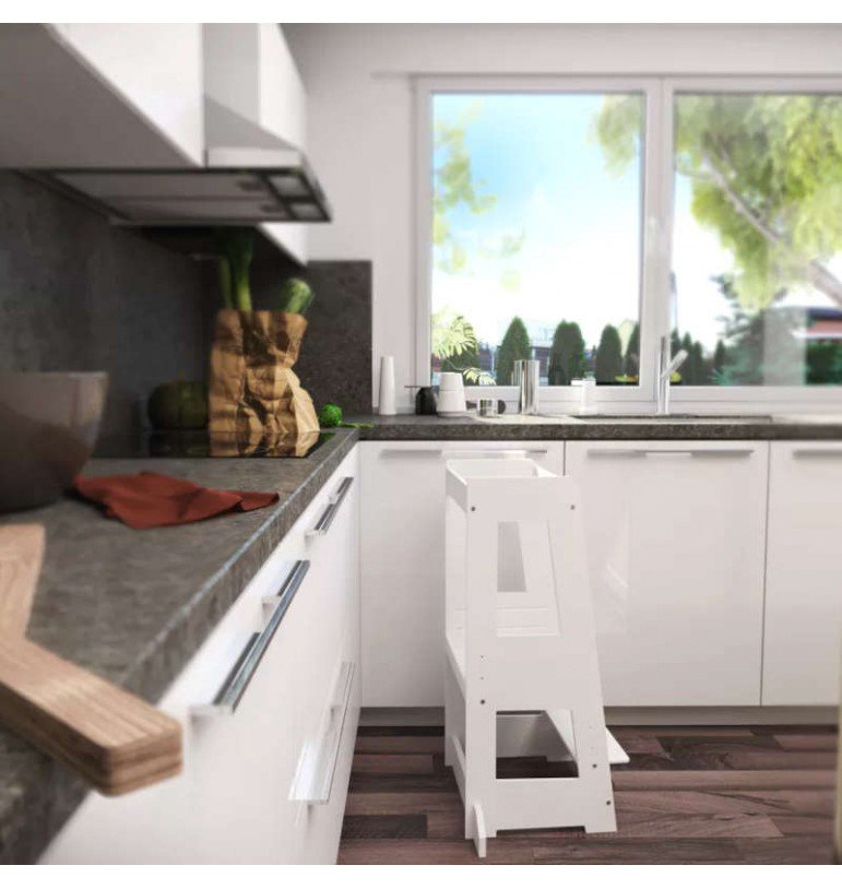 Montessori white learning tower