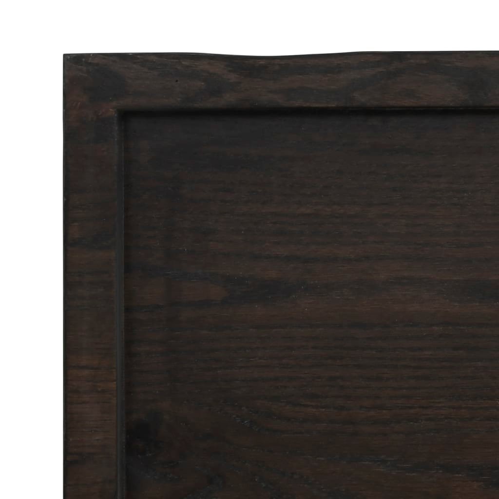 Planche étagère murale noire 60x60x4cm en chêne