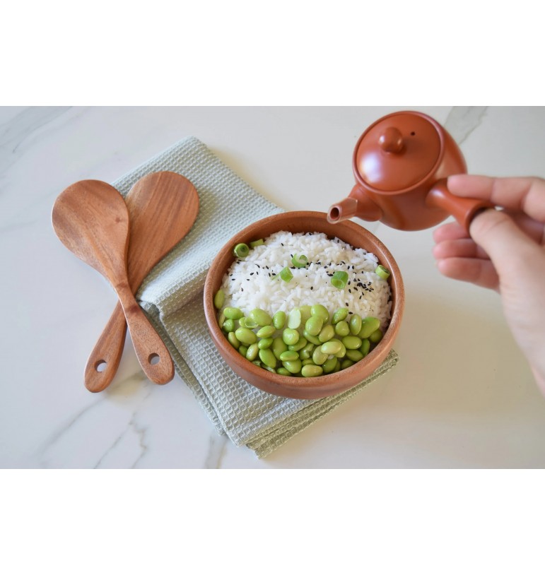 Cuillère à riz en bois de Khaya