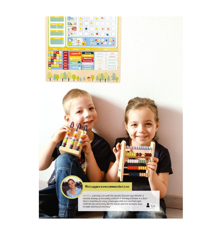 Two Sided Wooden Abacus For Counting